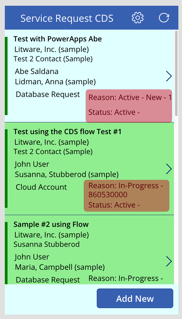PowerApps Canvas using Status Fields in CDS | Abe Saldana